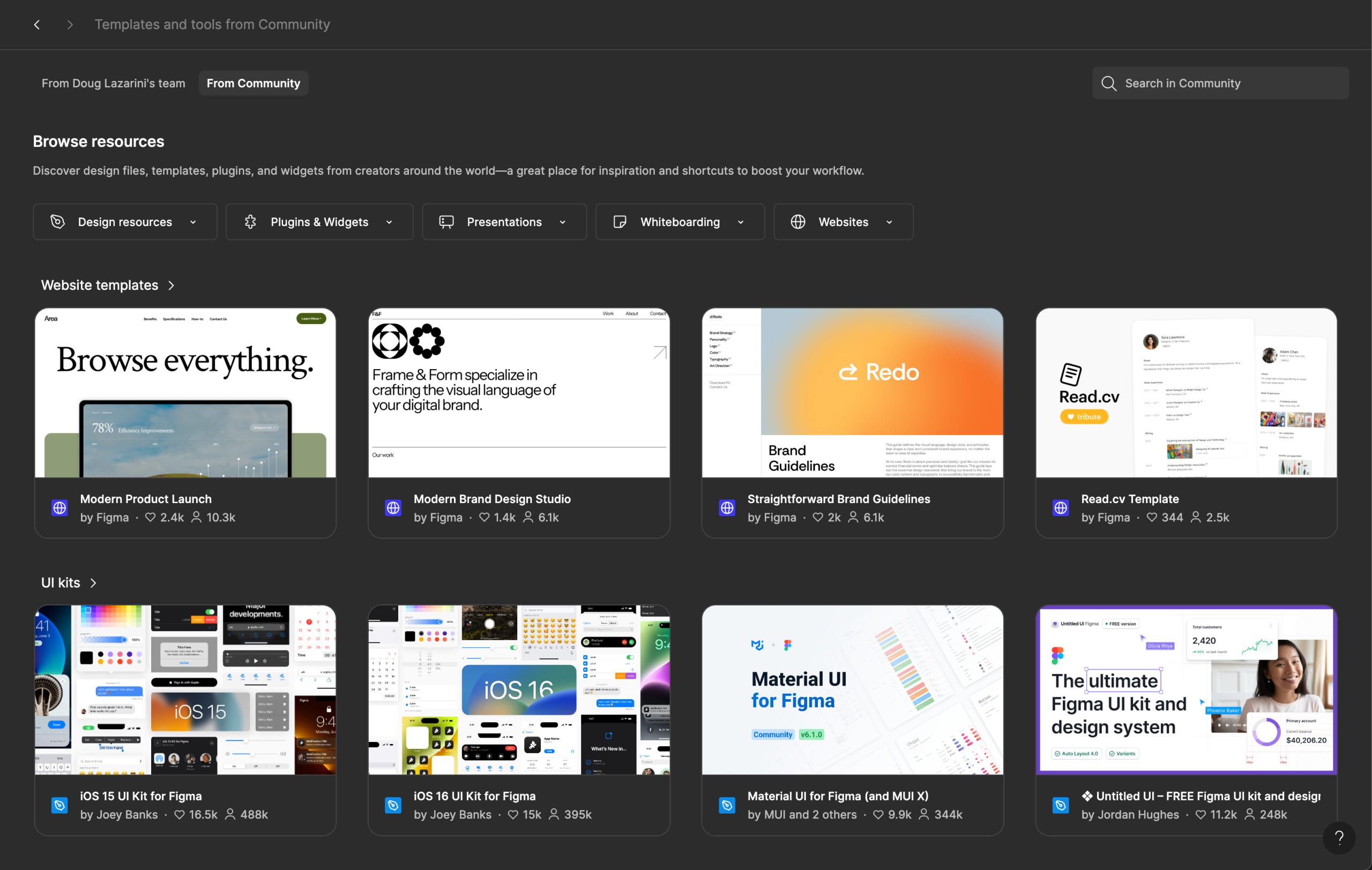 Figma Community: A Comunidade do Figma para Seus Projetos